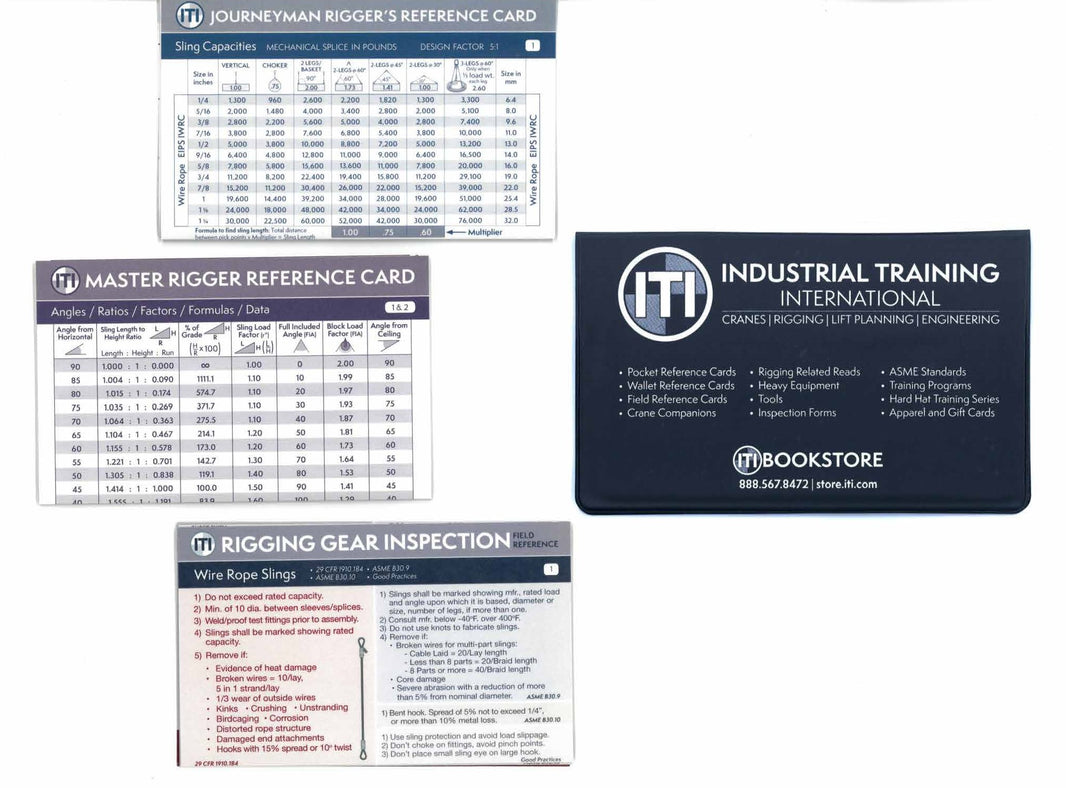 Reference Cards – tagged "RC Rigging" – ITI Bookstore