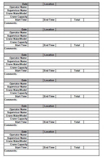 Crane Operator Log Book – ITI Bookstore