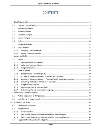 Rigging Engineering Calculations – ITI Bookstore